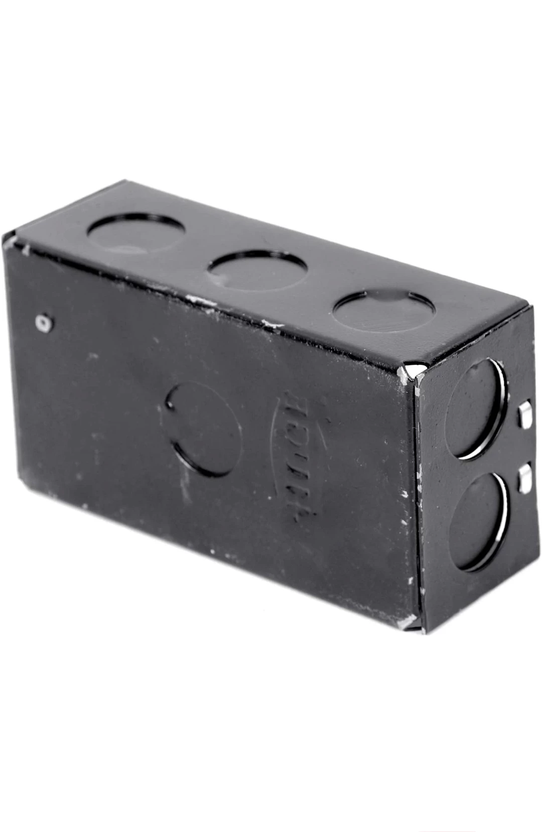 Modular Black Metal Box: DP-4 - Durable, Versatile, Secure.