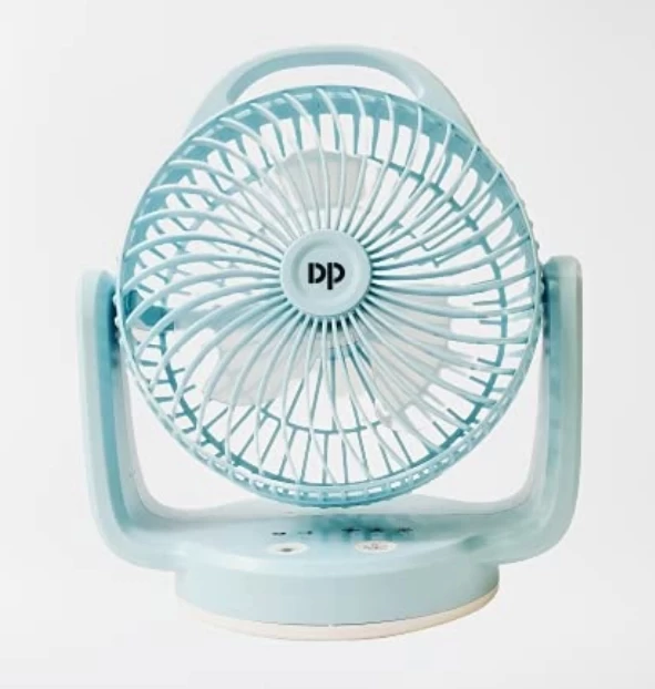 DP Rechargeable Fan DP-7620: Portable USB Fan with LED Light
