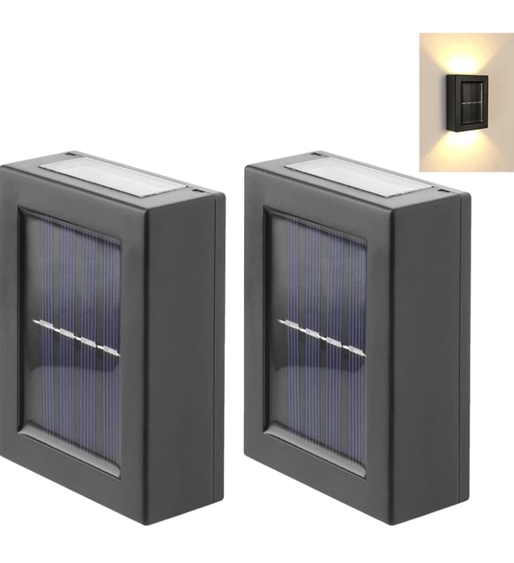 Outdoor Solar Up-Down Wall Light - Modern Lighting Solution