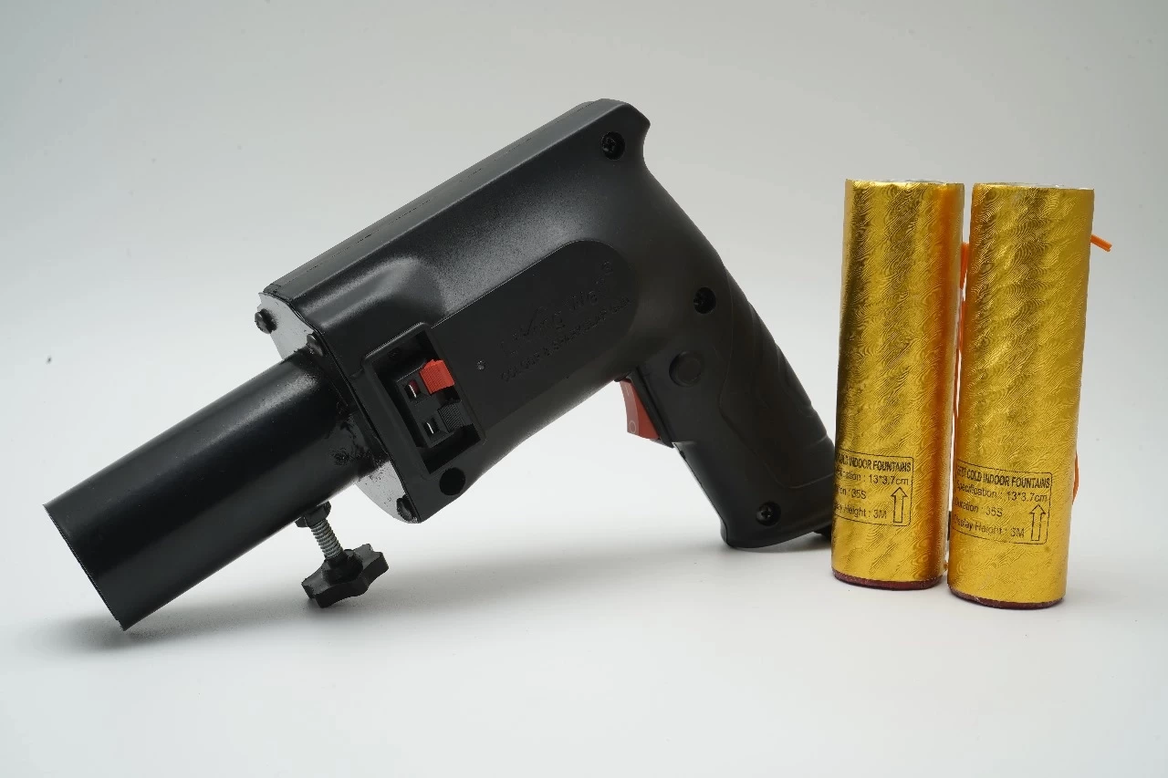 Pyro Party Sparkle Metal Gun: Ignite the Celebration with Dazzling ...