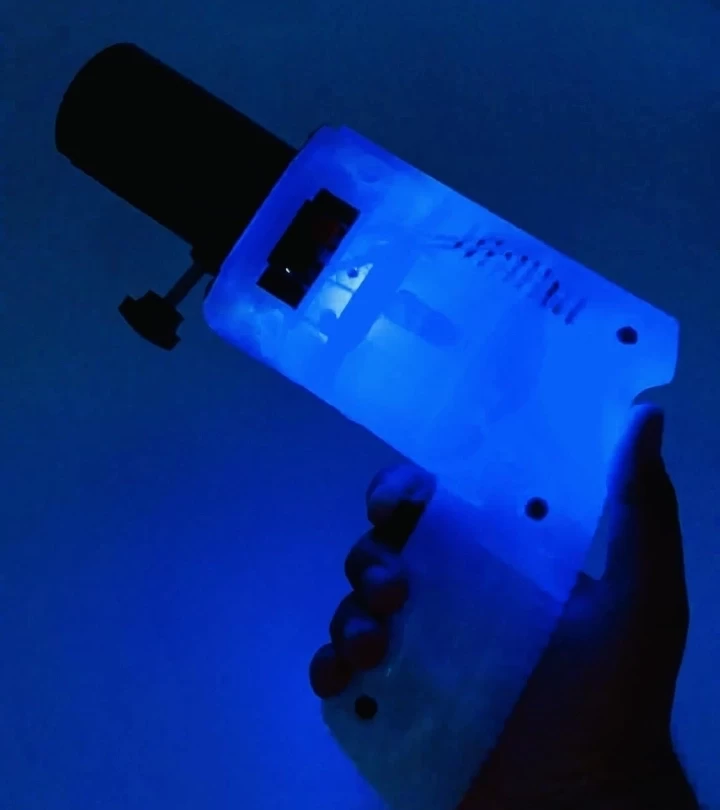 LED Light Pyro Celebration Gun: RGB Gun for Events & Celebrations