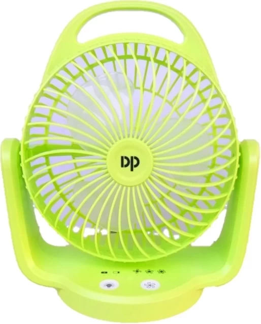 DP Rechargeable Fan DP-7620: Portable USB Fan with LED Light